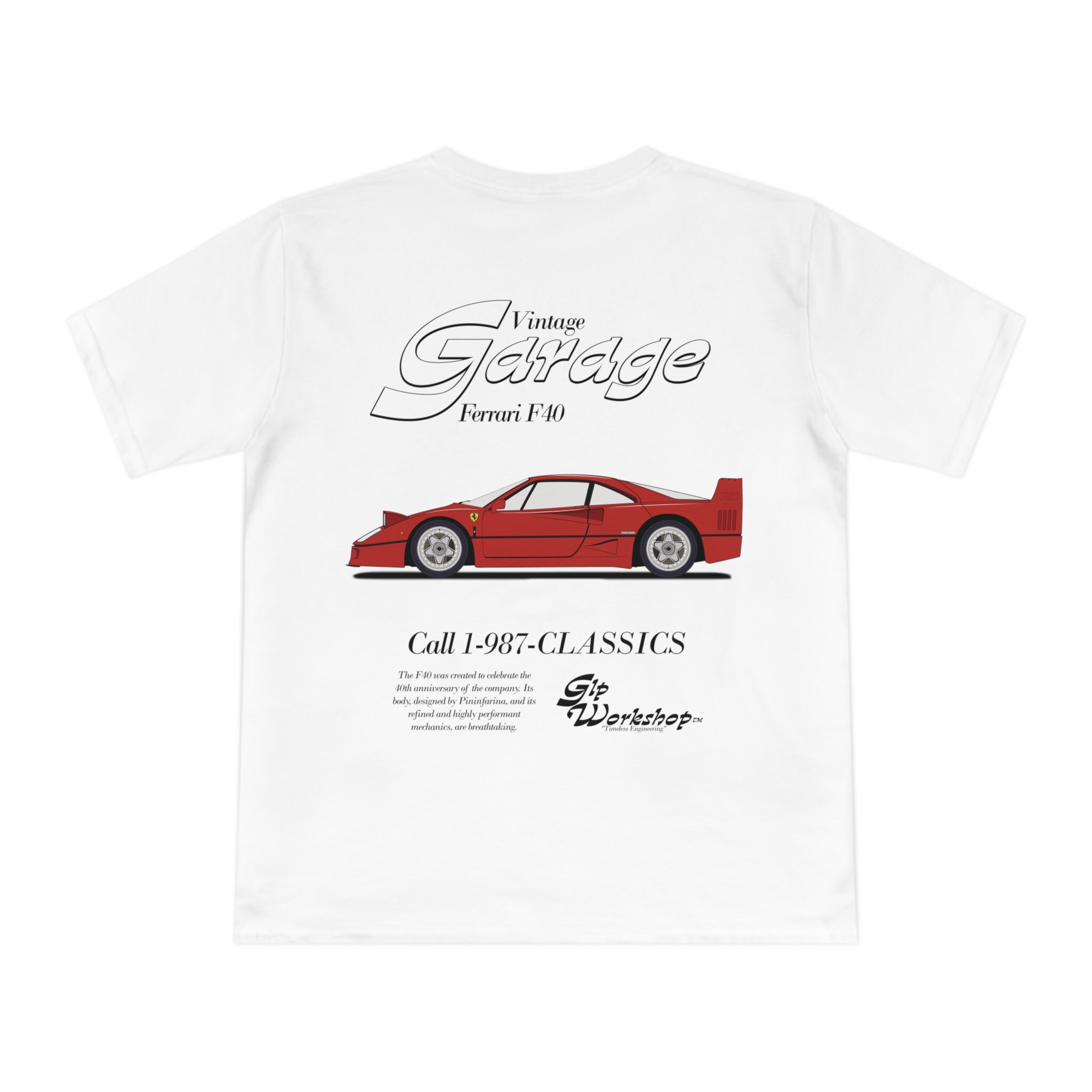 Vintage Garage T-shirt ferrari F40 - Etsy