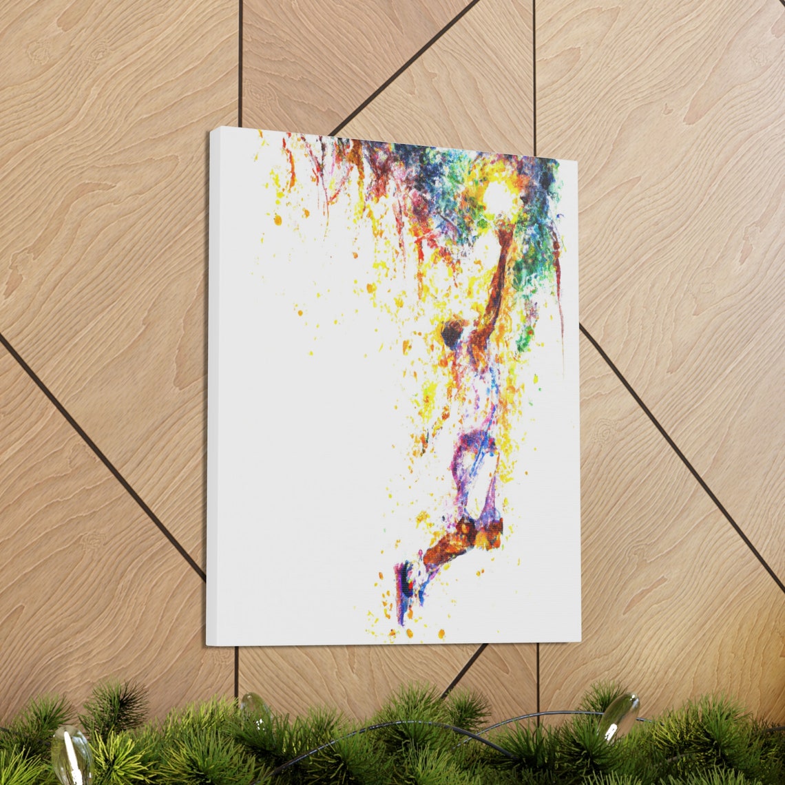 Slam Dunk Print, Basketball Art Printable, Basketball Wall Art ...