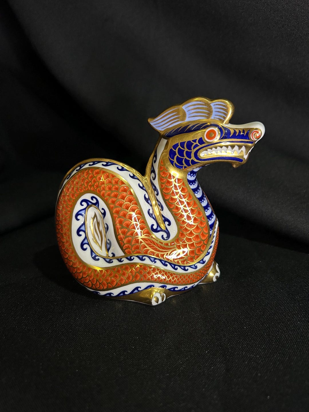 Royal Crown Derby Dragon Paperweight - Etsy