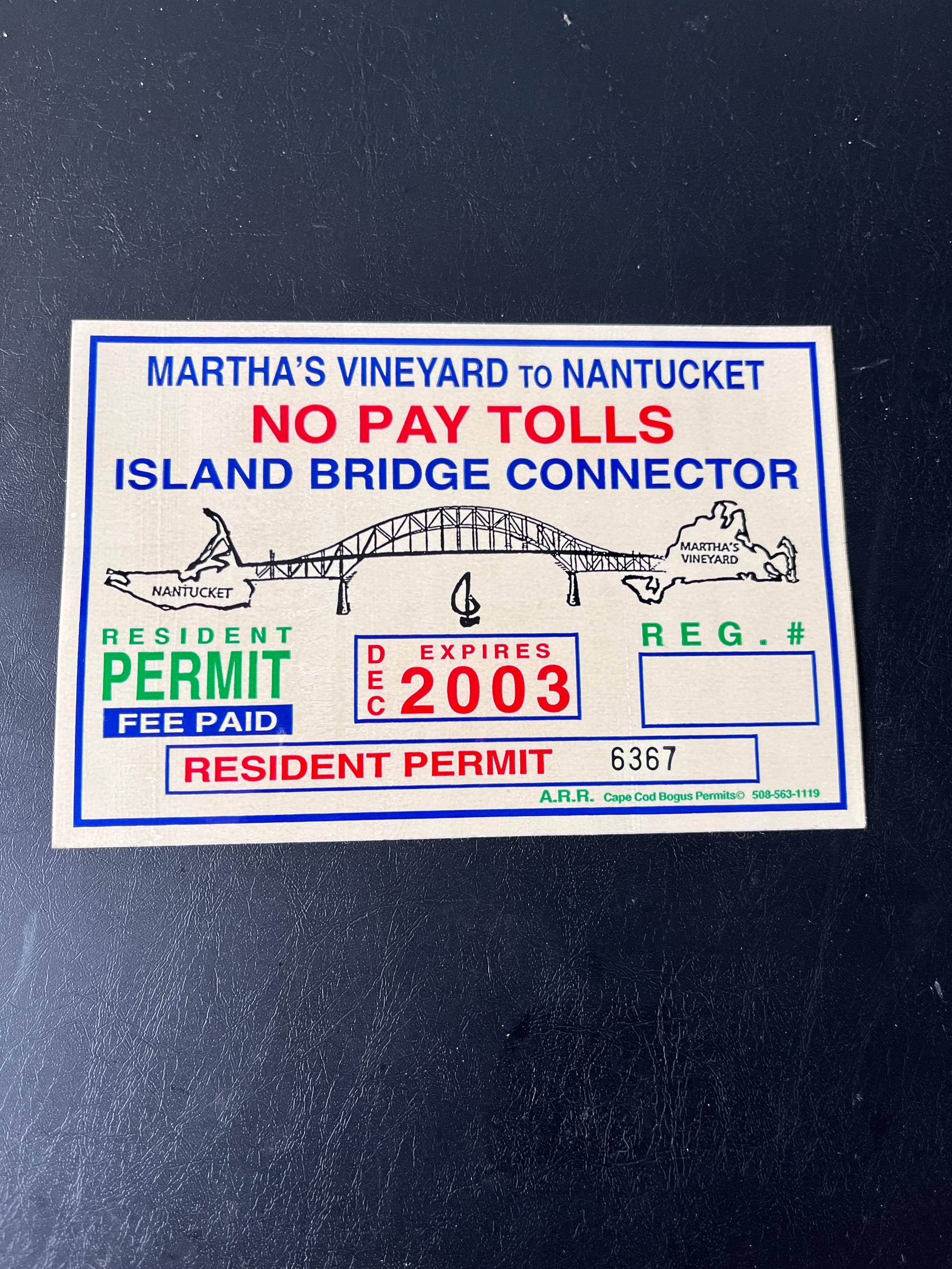 Cape Cod Bogus Permit Sticker: Funny Dad Joke Vinyl Decal (4x6) - Etsy