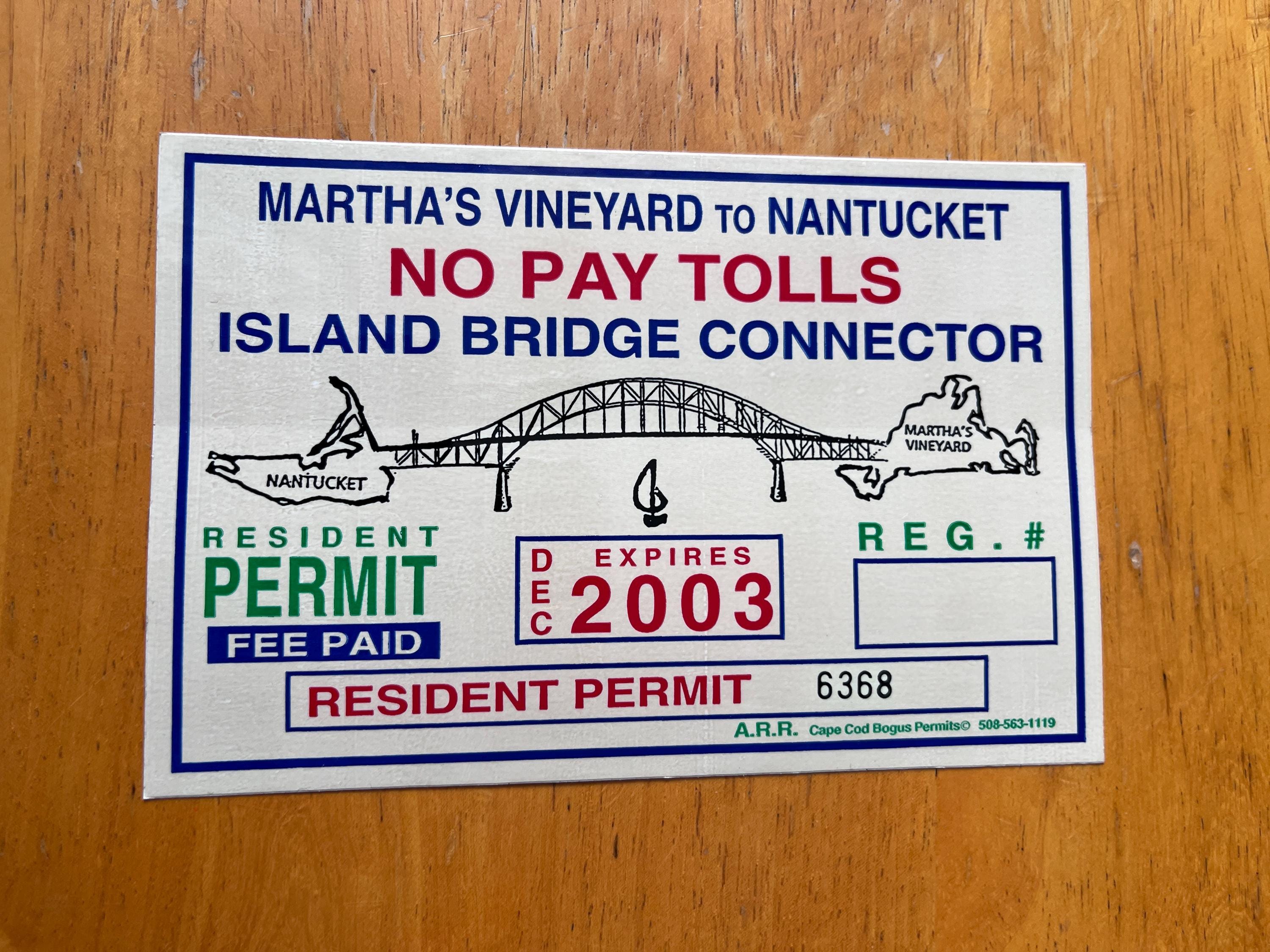 Cape Cod Bogus Permit Sticker: Funny Dad Joke Vinyl Decal (4x6) - Etsy
