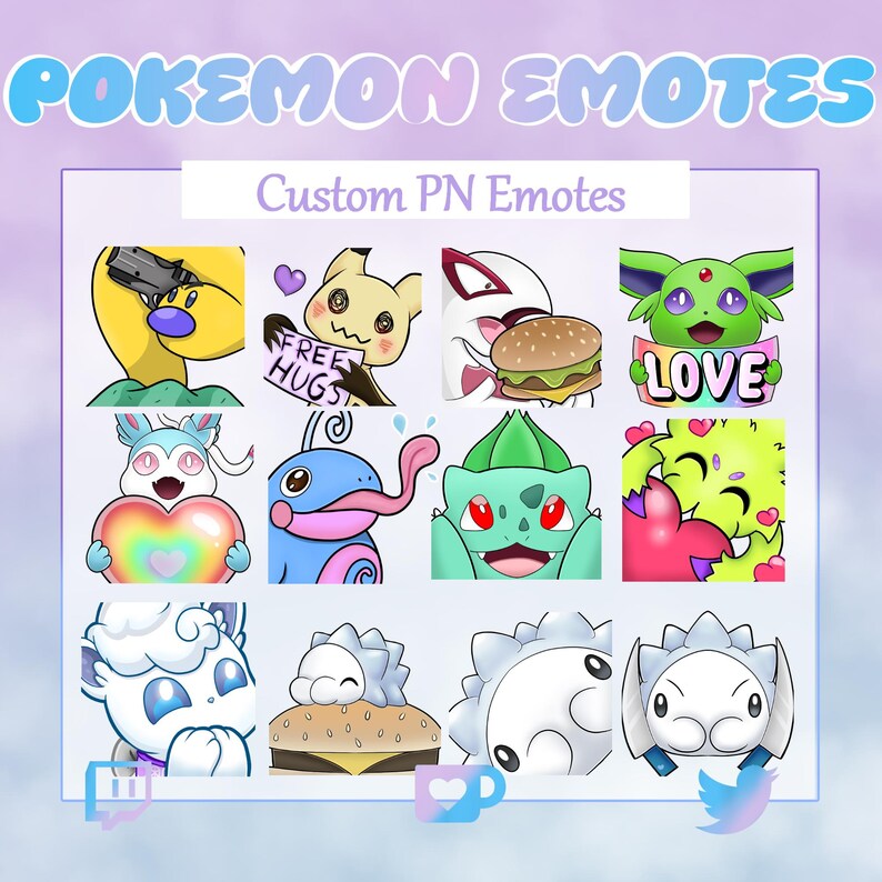 CUSTOM Pokemon Emote - Etsy