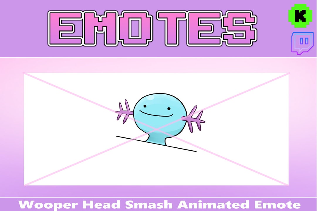 Wooper Head Smash Animated Emote - Etsy