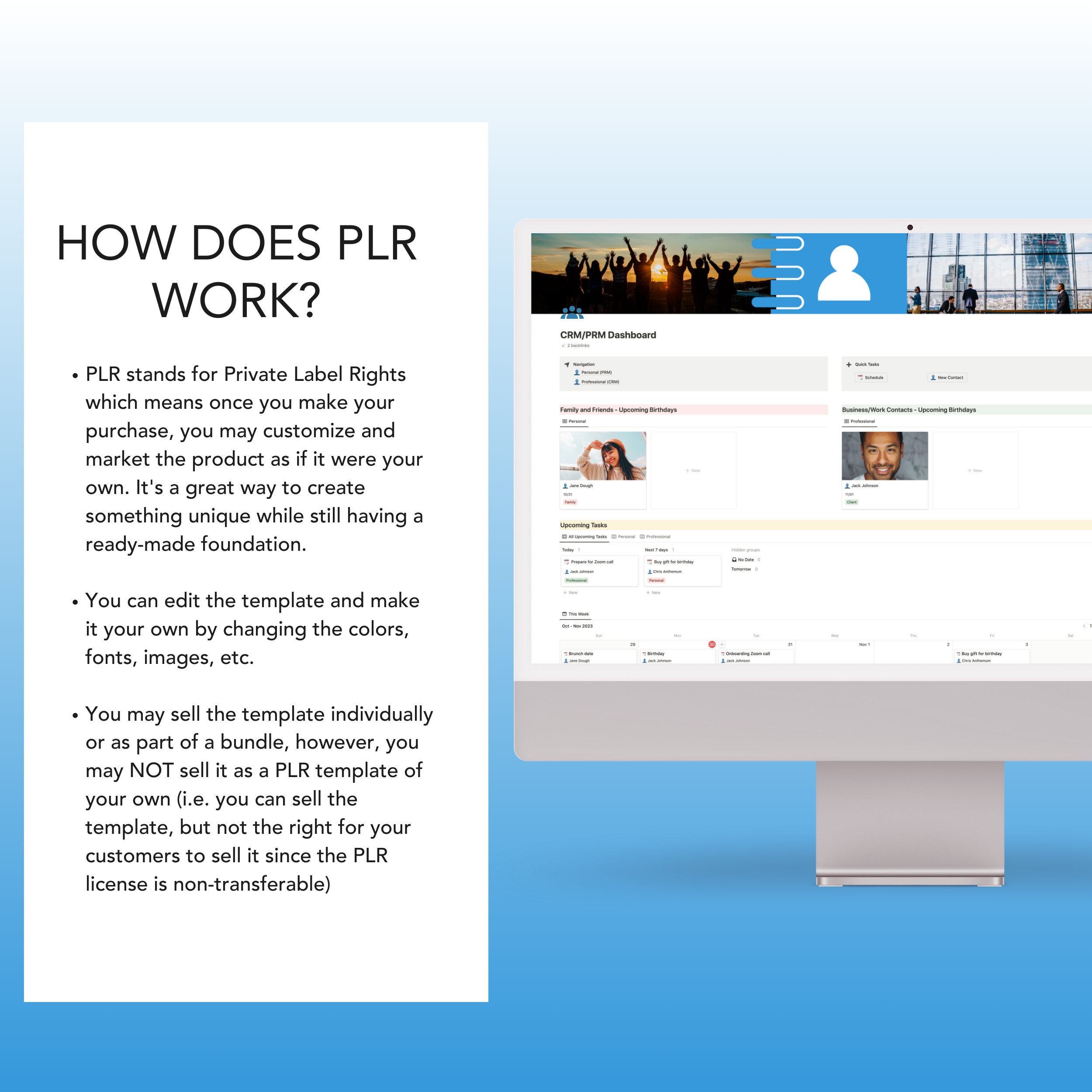 Notion Template, CRM, PRM, Personal and Professional Relationship Manager Dashboard - Personal ...