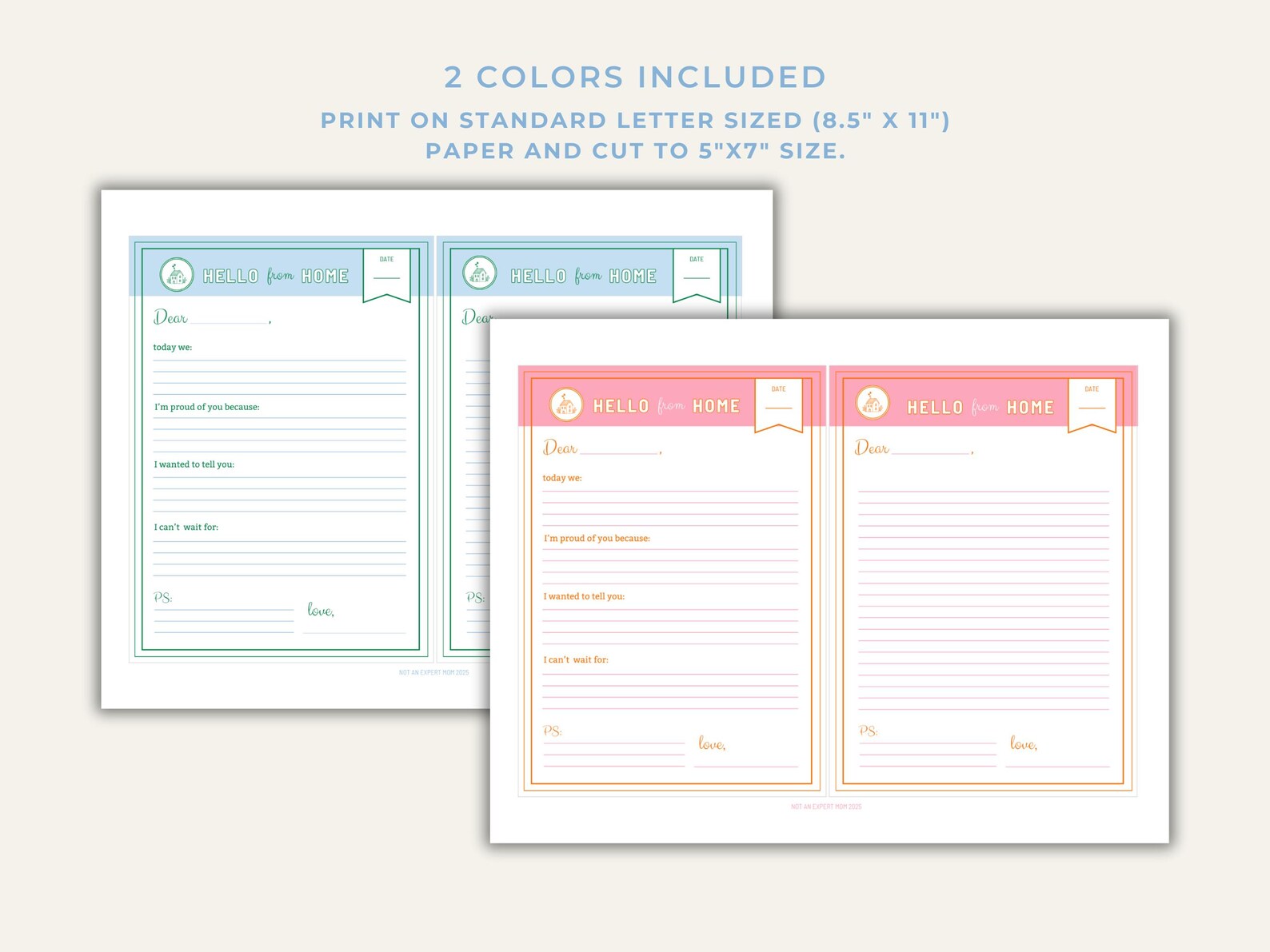 PRINTABLE Letter From Home, Camp Note From Home, Note From Mom, Camp ...