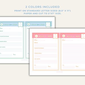 PRINTABLE Letter From Home, Camp Note From Home, Note From Mom, Camp ...