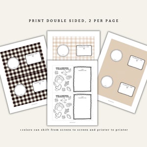 Printable Thanksgiving Place Cards, Thanksgiving Coloring Place Cards ...