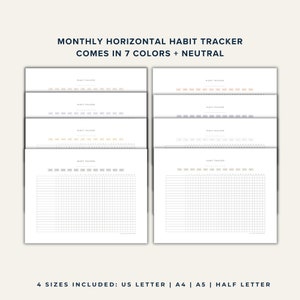 Printable Habit Tracker, PDF for Yearly Monthly Daily Routine and Goal ...