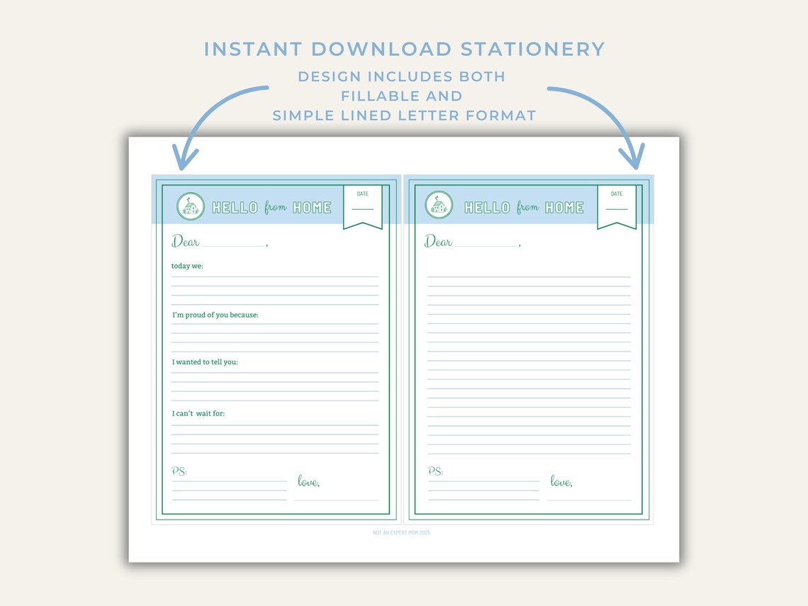 PRINTABLE Letter From Home, Camp Note From Home, Note From Mom, Camp ...