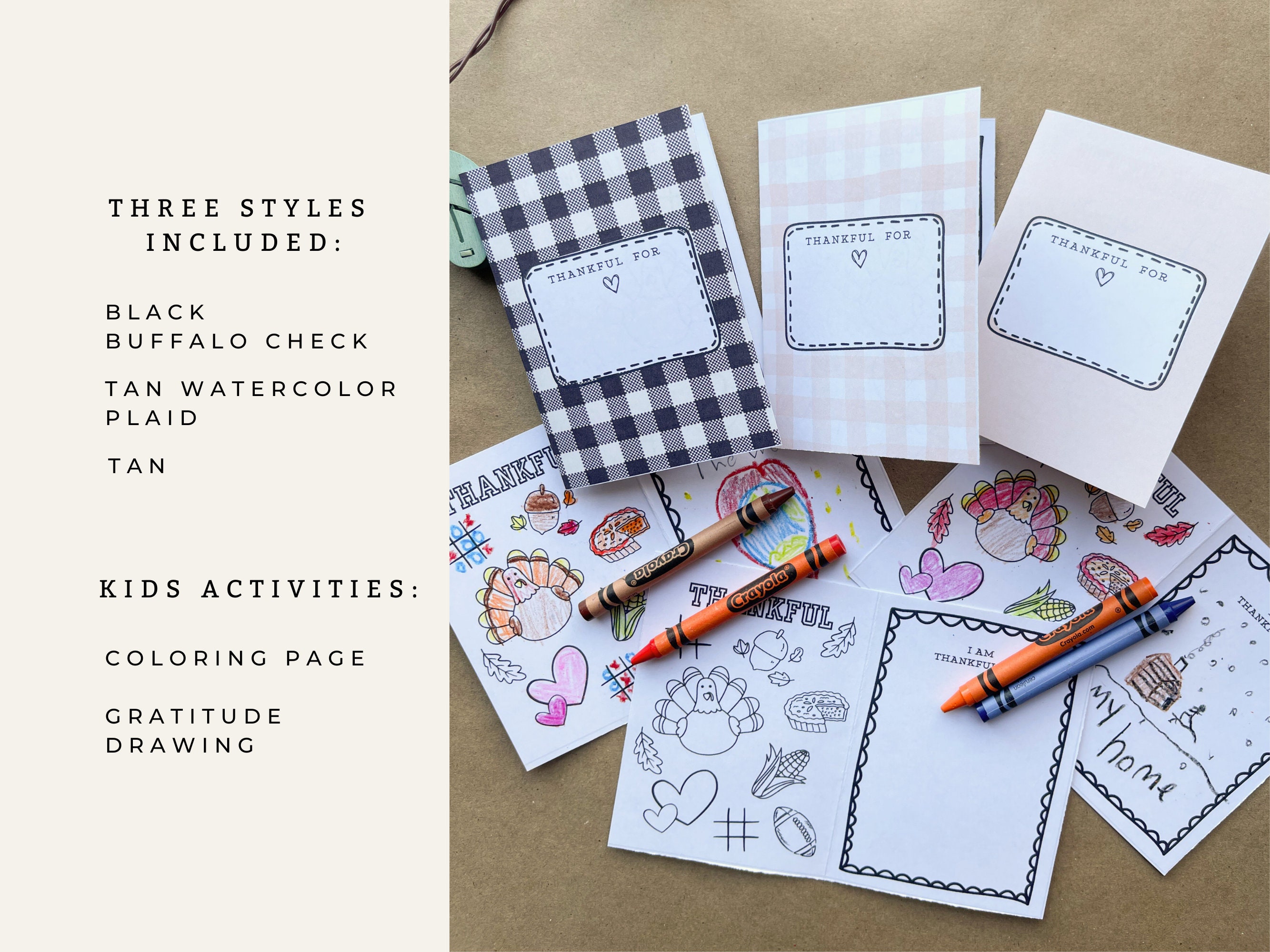 Printable Thanksgiving Place Cards, Thanksgiving Coloring Place Cards ...