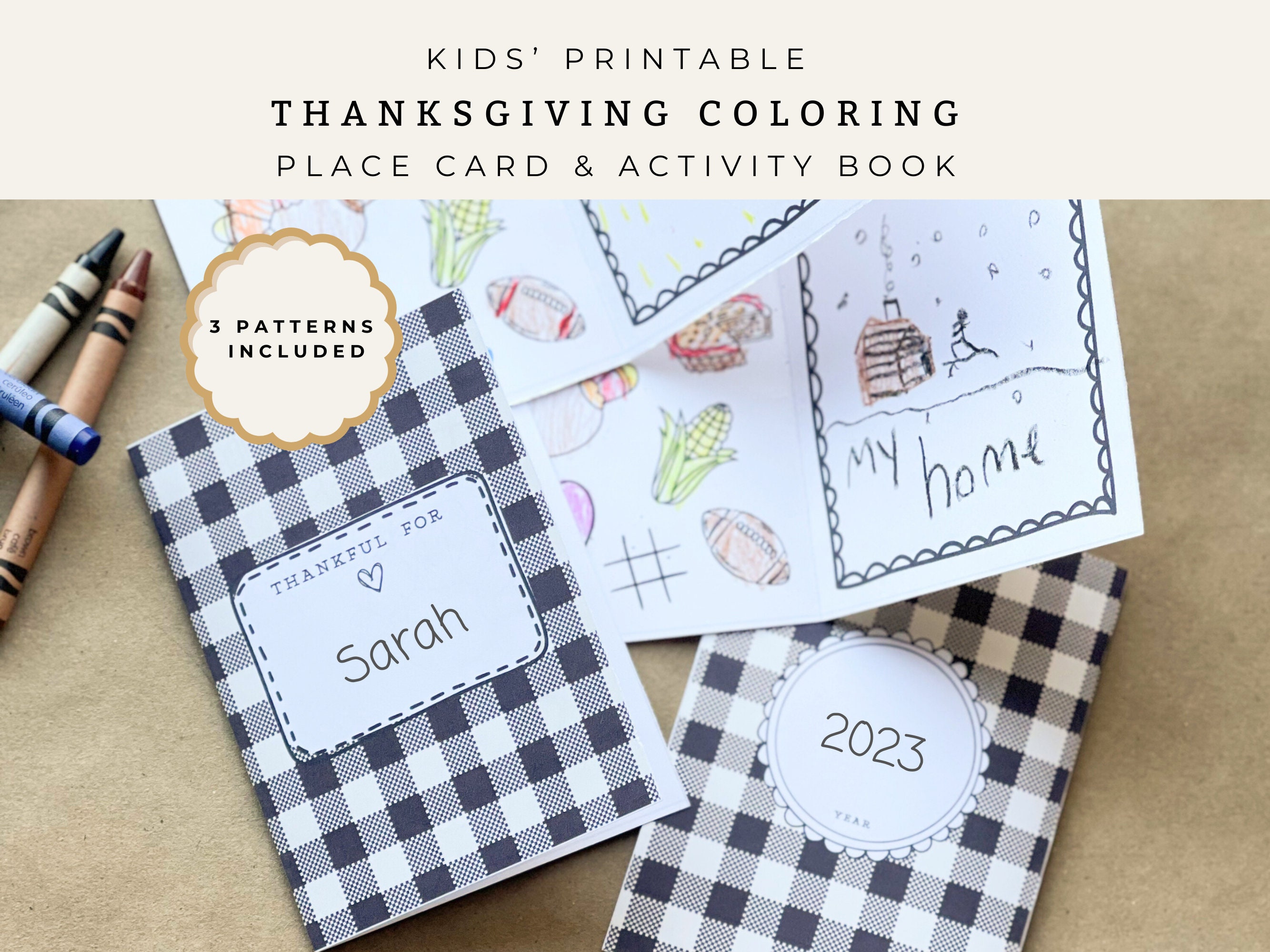 Printable Thanksgiving Place Cards, Thanksgiving Coloring Place Cards ...