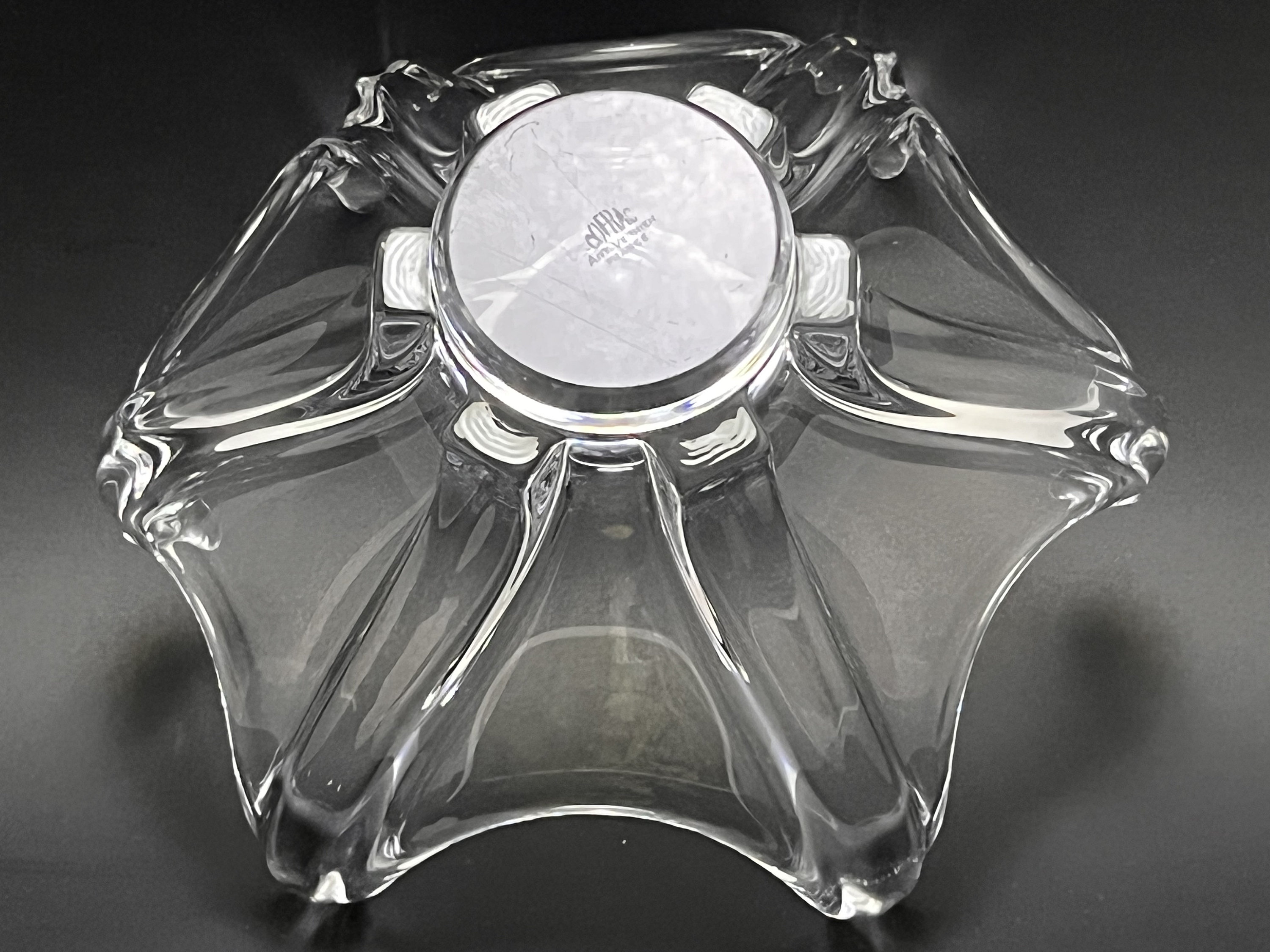 One 1 Crystal Cofrac Art Verrier Glass Centerpiece Sculpture - Etsy