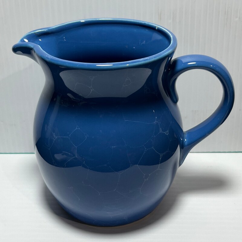 Blue Ceramic Pitcher - Etsy