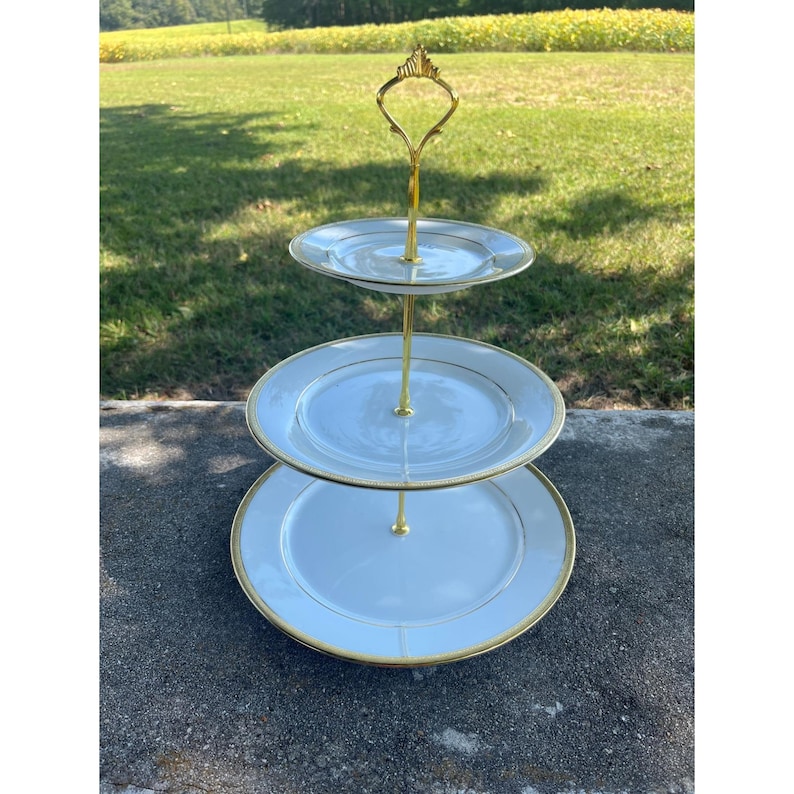 3 Tier Serving Tray Vintage Charter Club Grand Buffet - Etsy