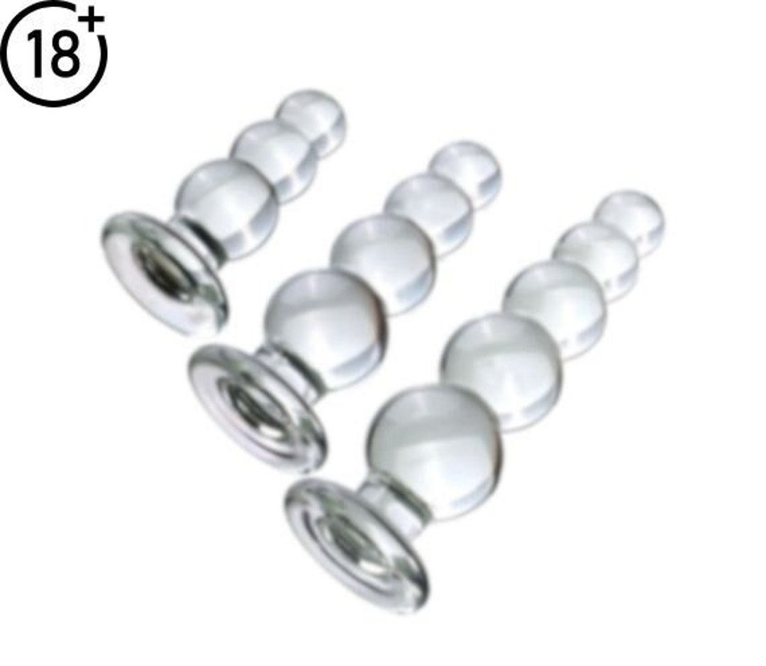 3 Size Glass Beads Butt Plug, Anal Plug, Butt Plugs - Etsy