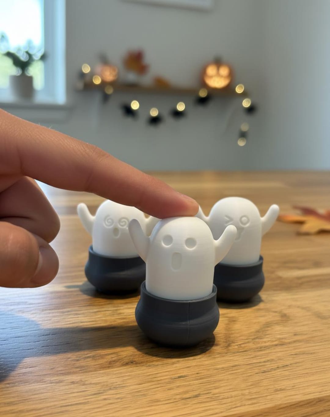 Trio Ghosts in Cauldron Clicker: 3D Printable Halloween Fidget Toy ...
