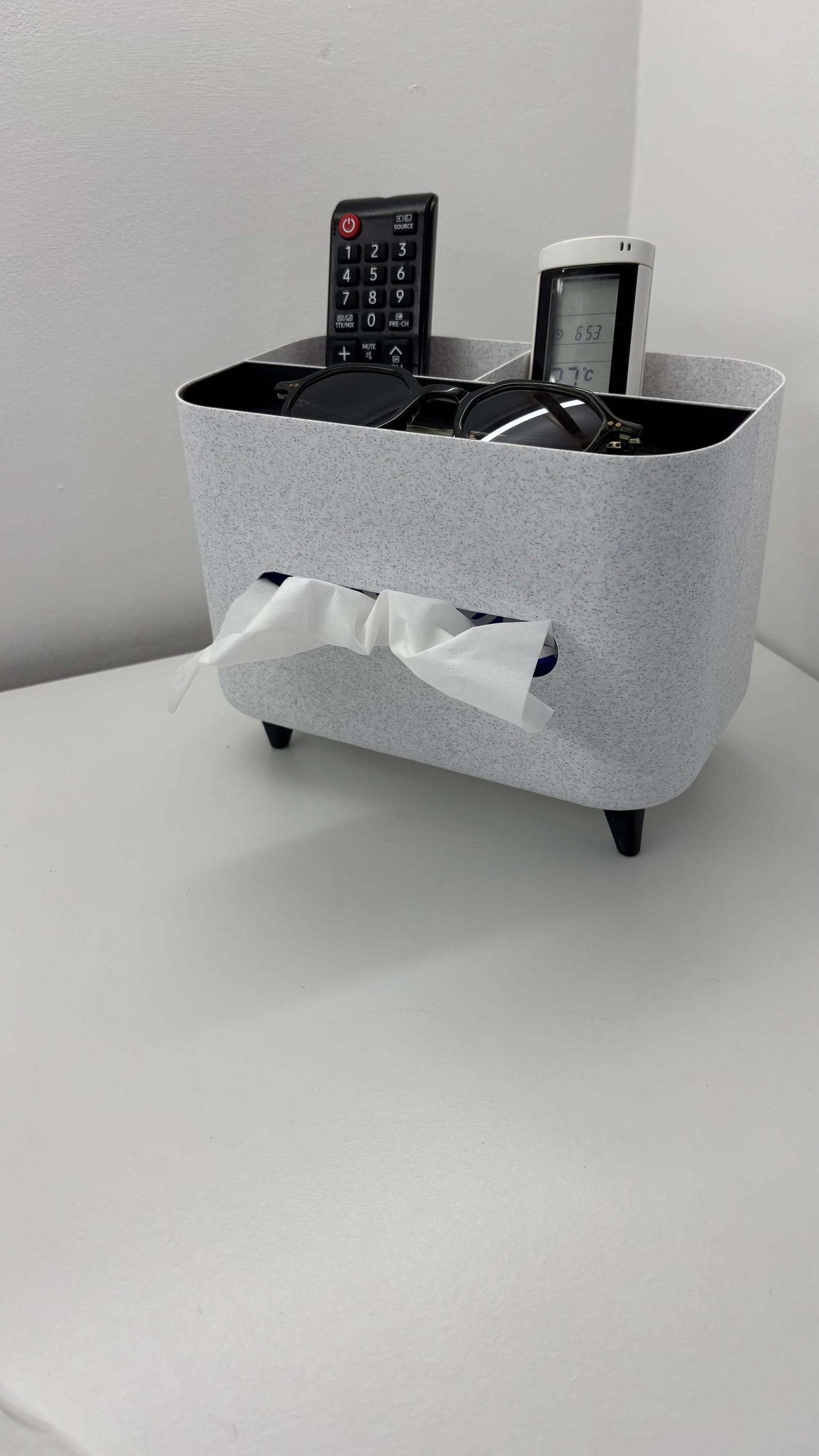 3D Printable Living Room Organizer: Napkin & Remote Storage (STL Files ...
