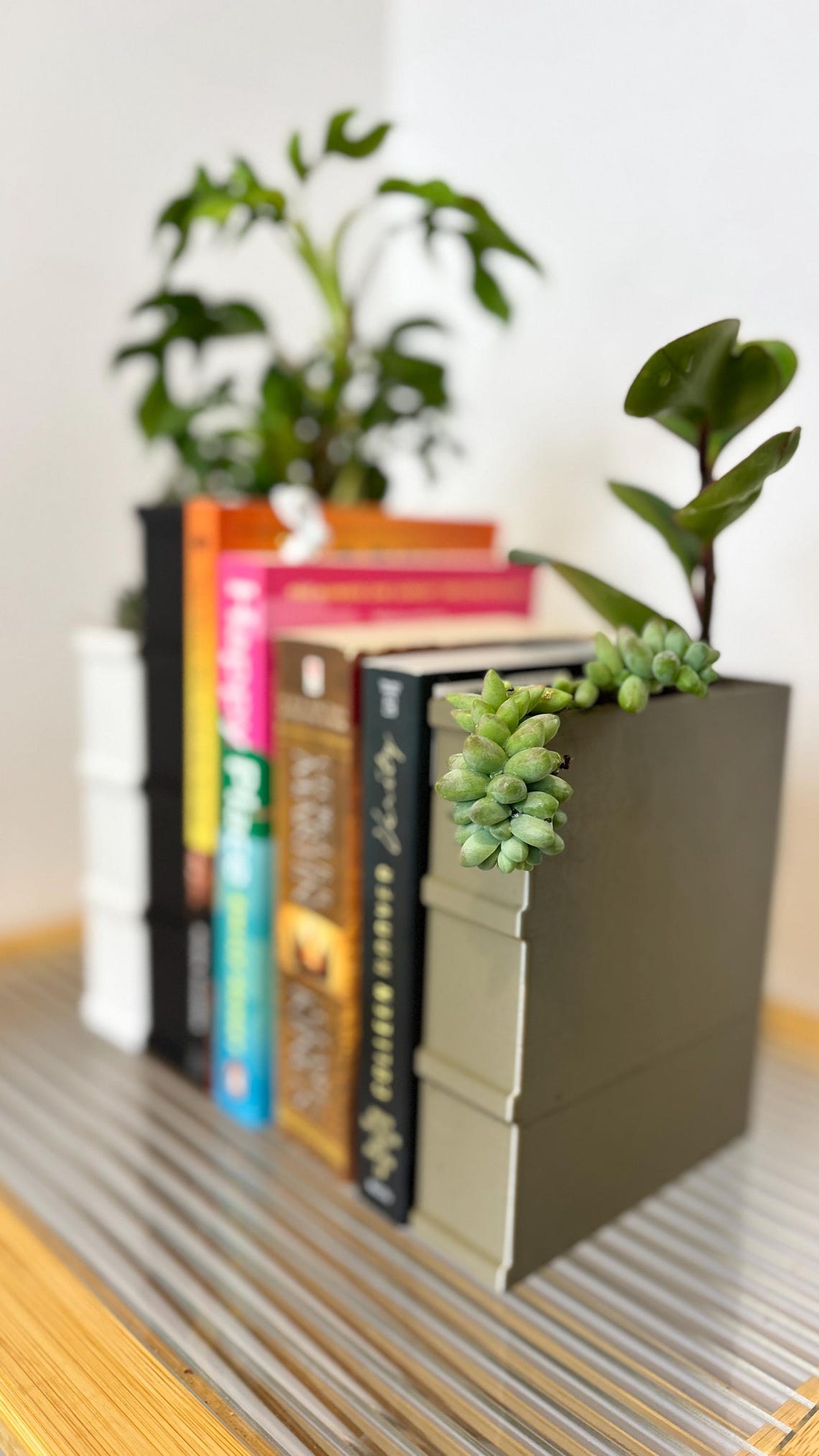 Book Shaped Bookend Planter – STL Files for 3D Printing - Etsy
