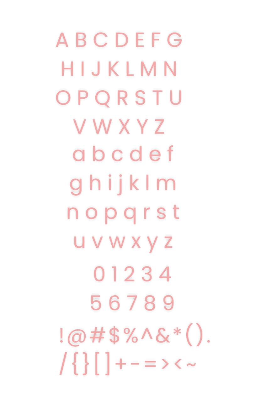 Poppins Alphabet Letters STL Files for 3D Printing | Modern Font 3D ...