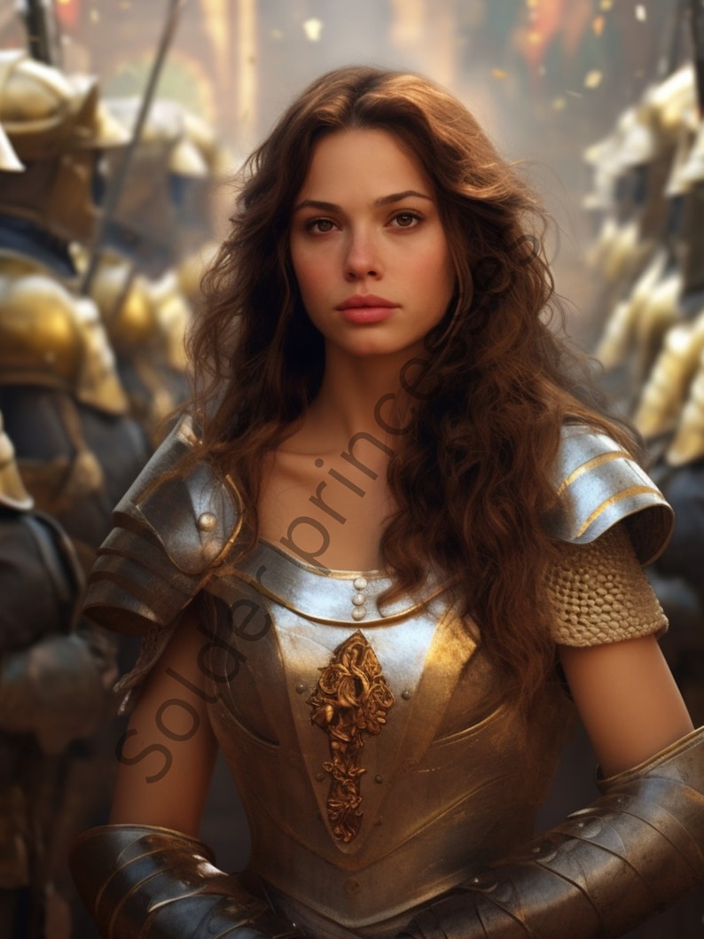 Medieval Soldier Princess AI Clipart Pack High-quality Digital Art for ...