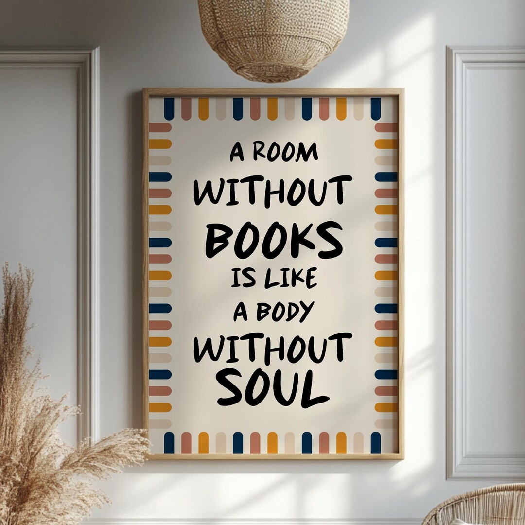Book Lover Quote Wall Art, Book Lover Home Decor Print, Literary Poster ...