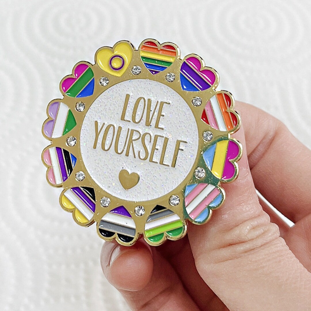 Love YOURSELF - Pride 2023 - 2SLGBTQIA+ - Hard Enamel Pin - Lapel Pin ...