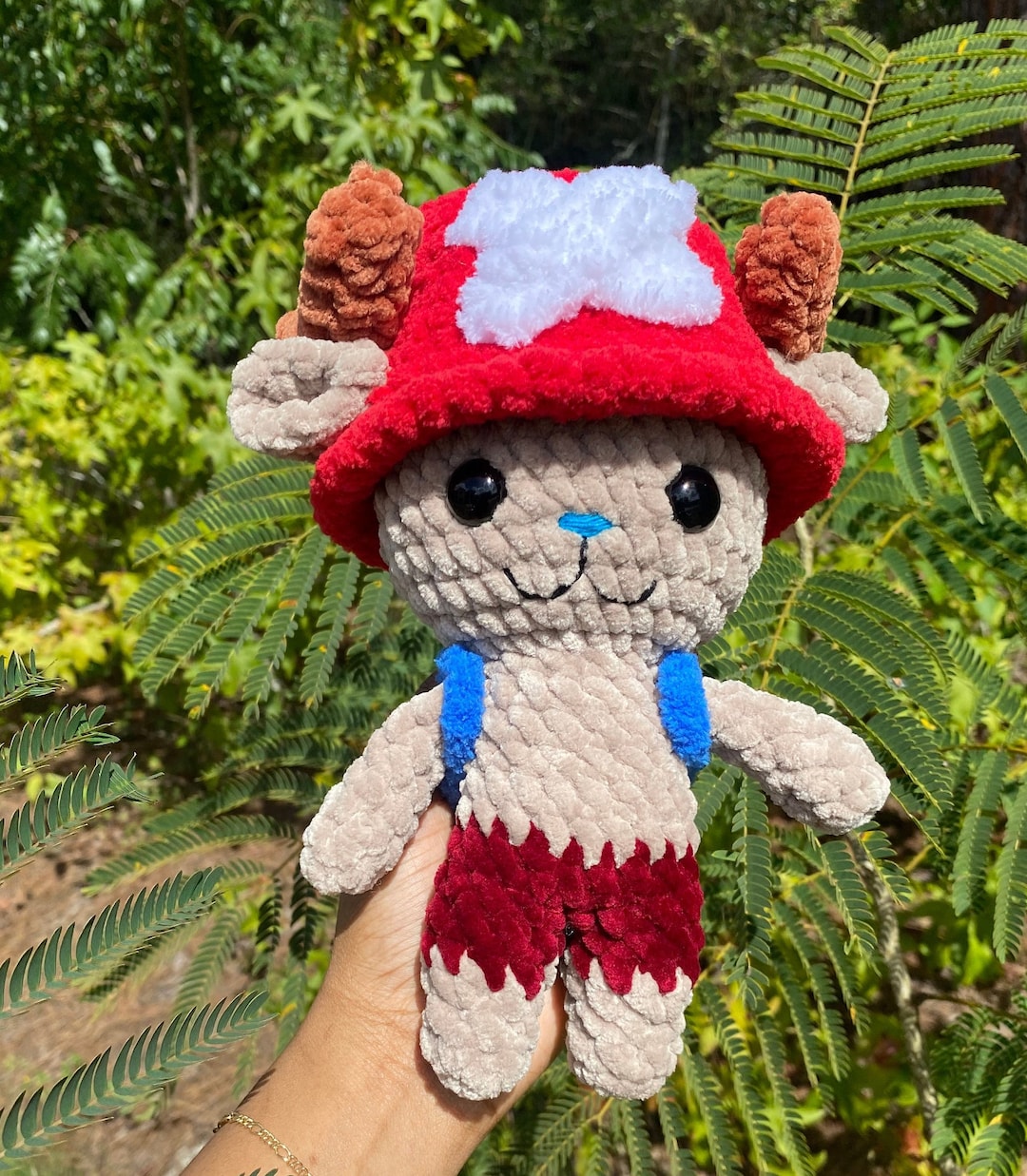 Crochet Blue Nosed Reindeer - Etsy