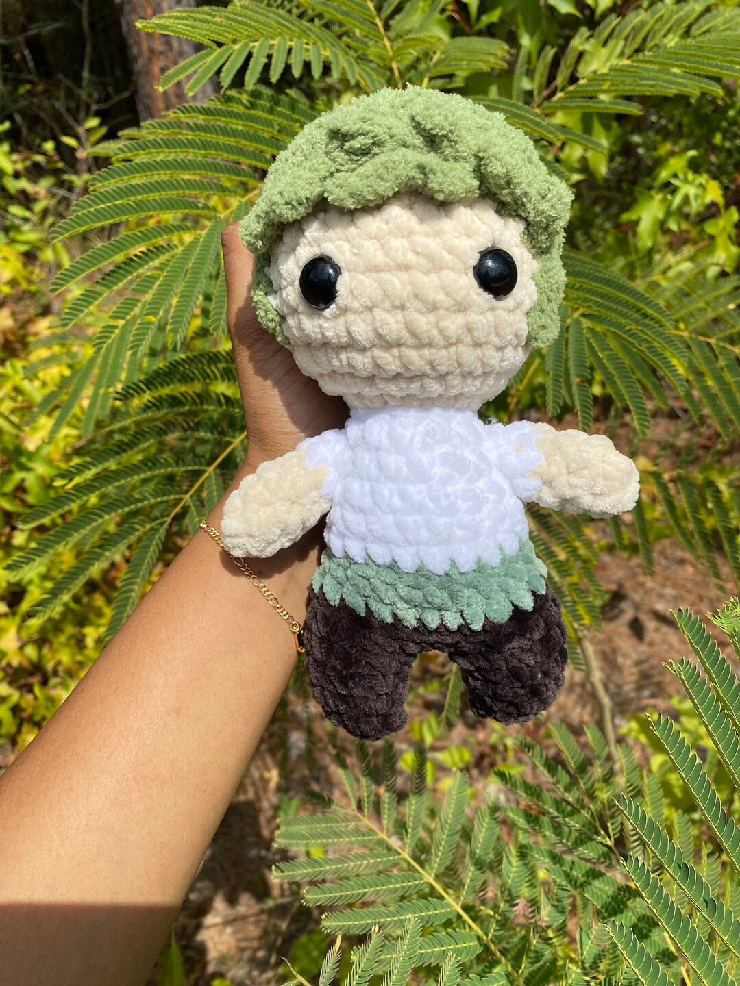 Crochet Green Haired Swordsman - Etsy