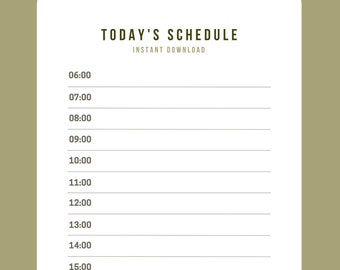 Printable Daily Planner - Etsy