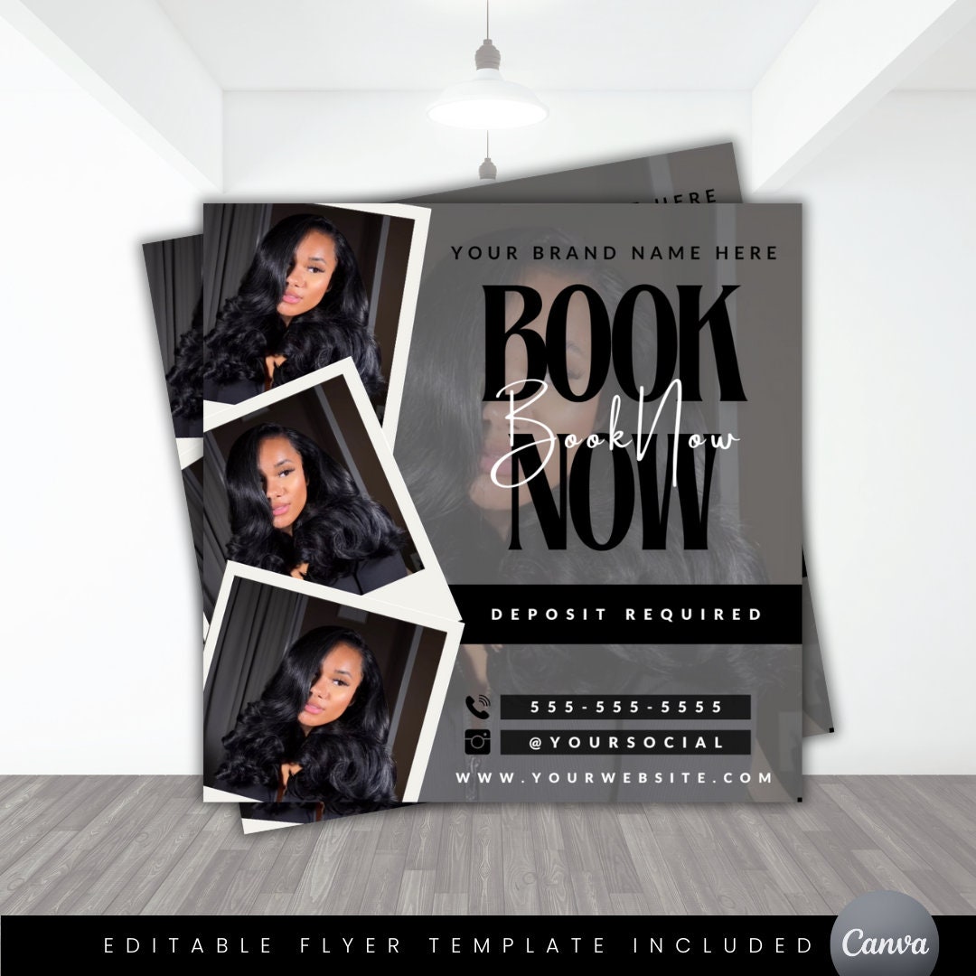 Editable Book Now Flyer, DIY Appointments Available Template, Premade ...