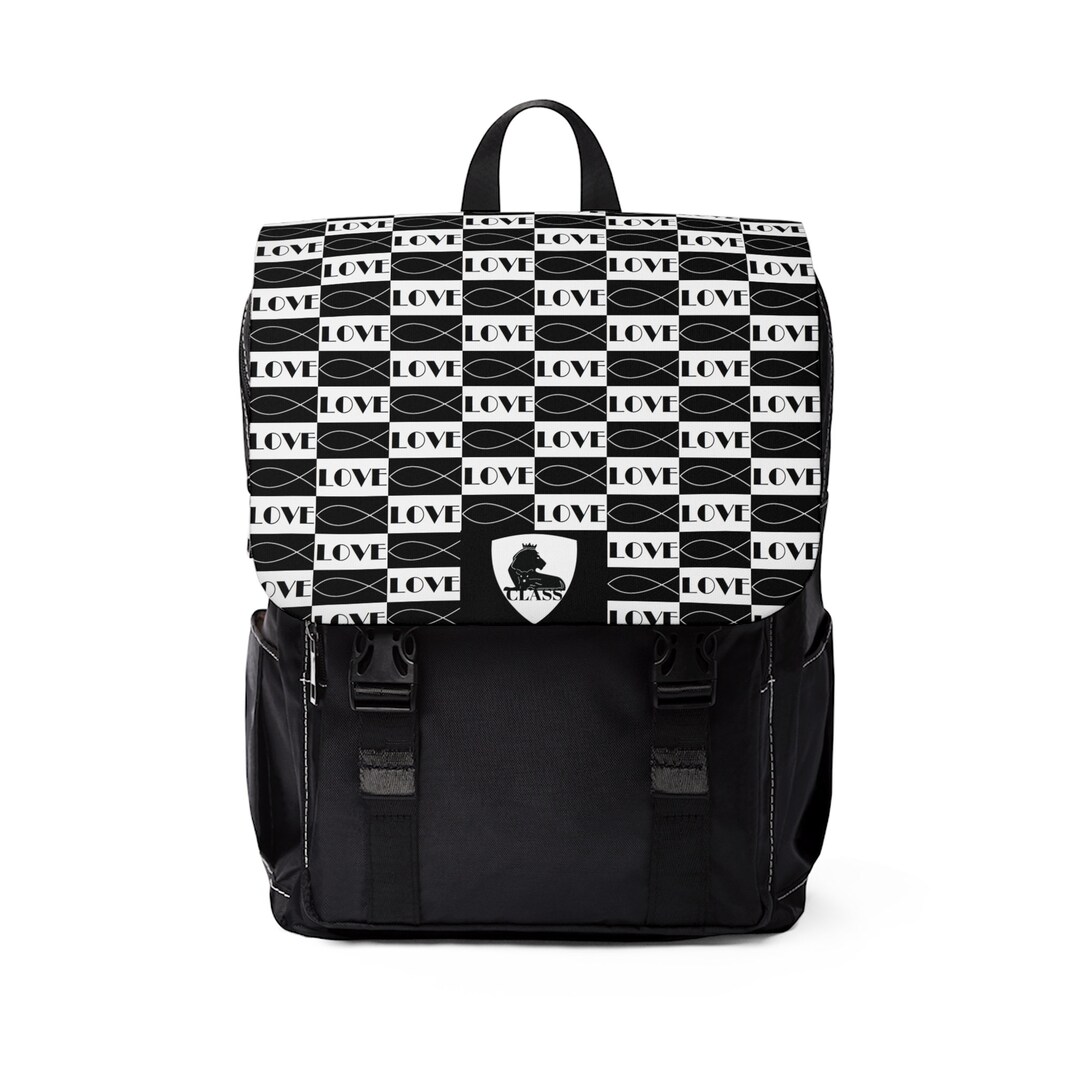 Retro Classic Checkered Christian Jesus-love Backpack - Etsy