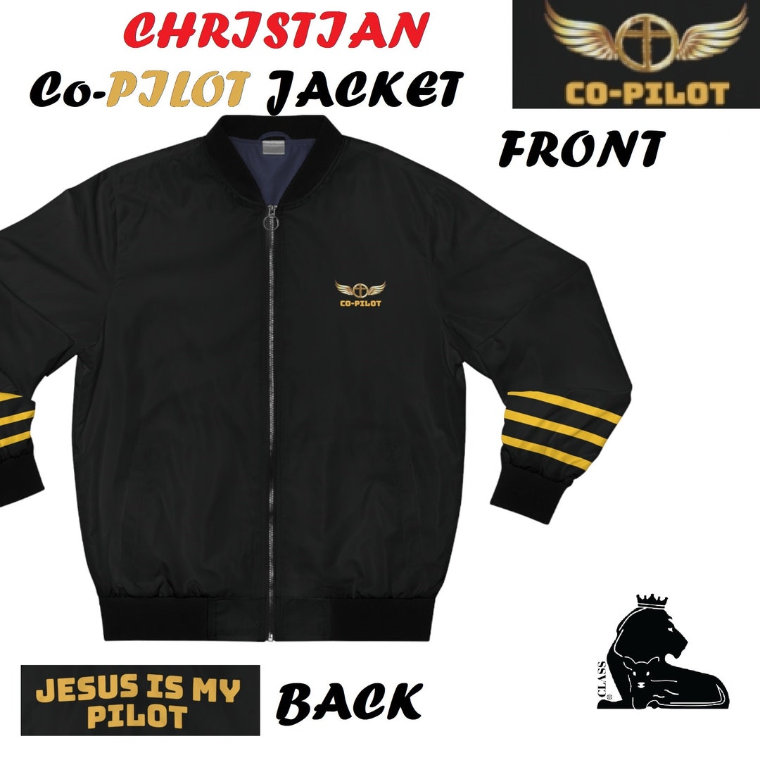 Jesus is My Pilot (copilot Coat) Christian Men's Bomber Jacket - Etsy