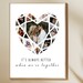 Heart Photo Collage Template Anniversary Gift for Him Personalized ...