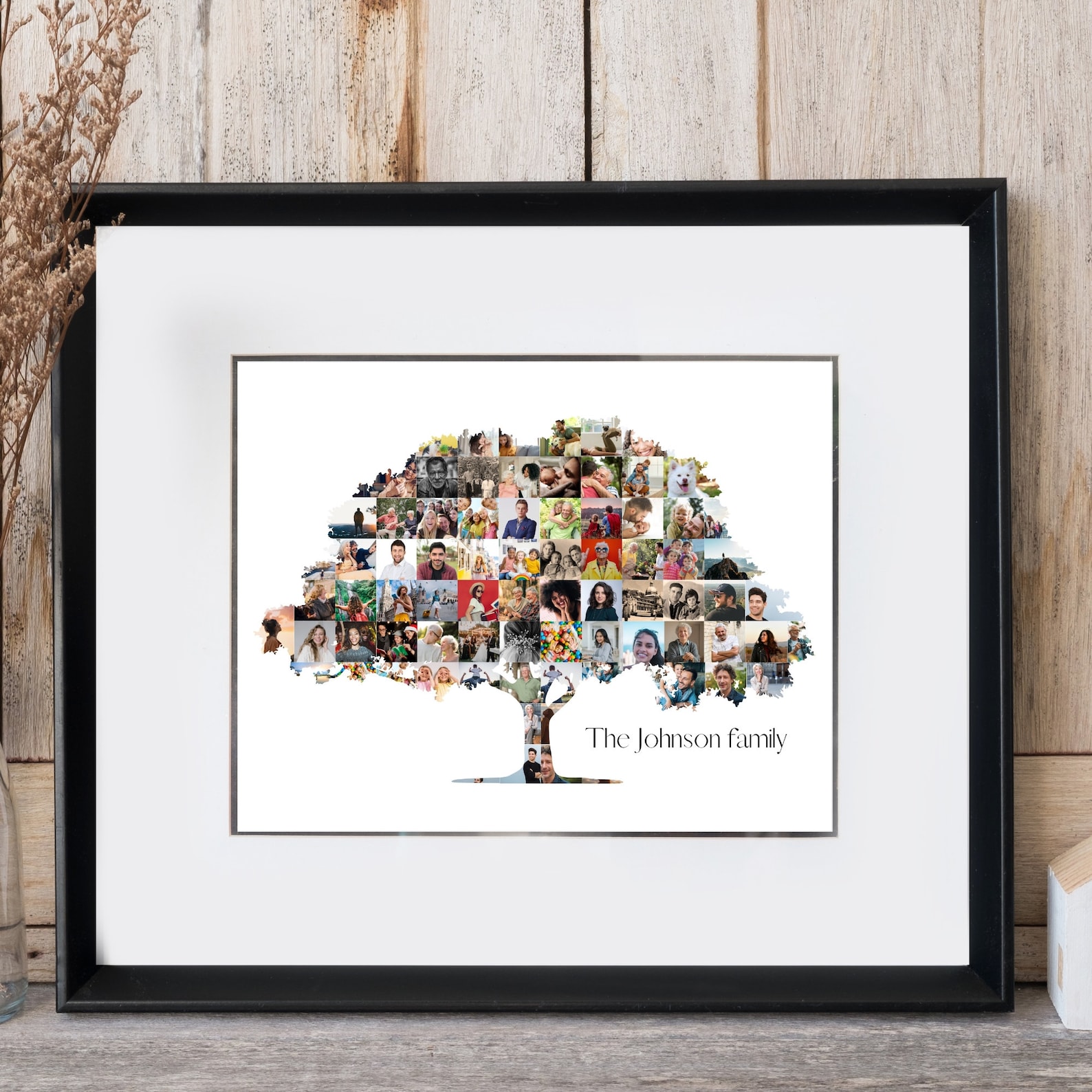 Family Tree Collage Family Tree Photo Collage Template Family - Etsy