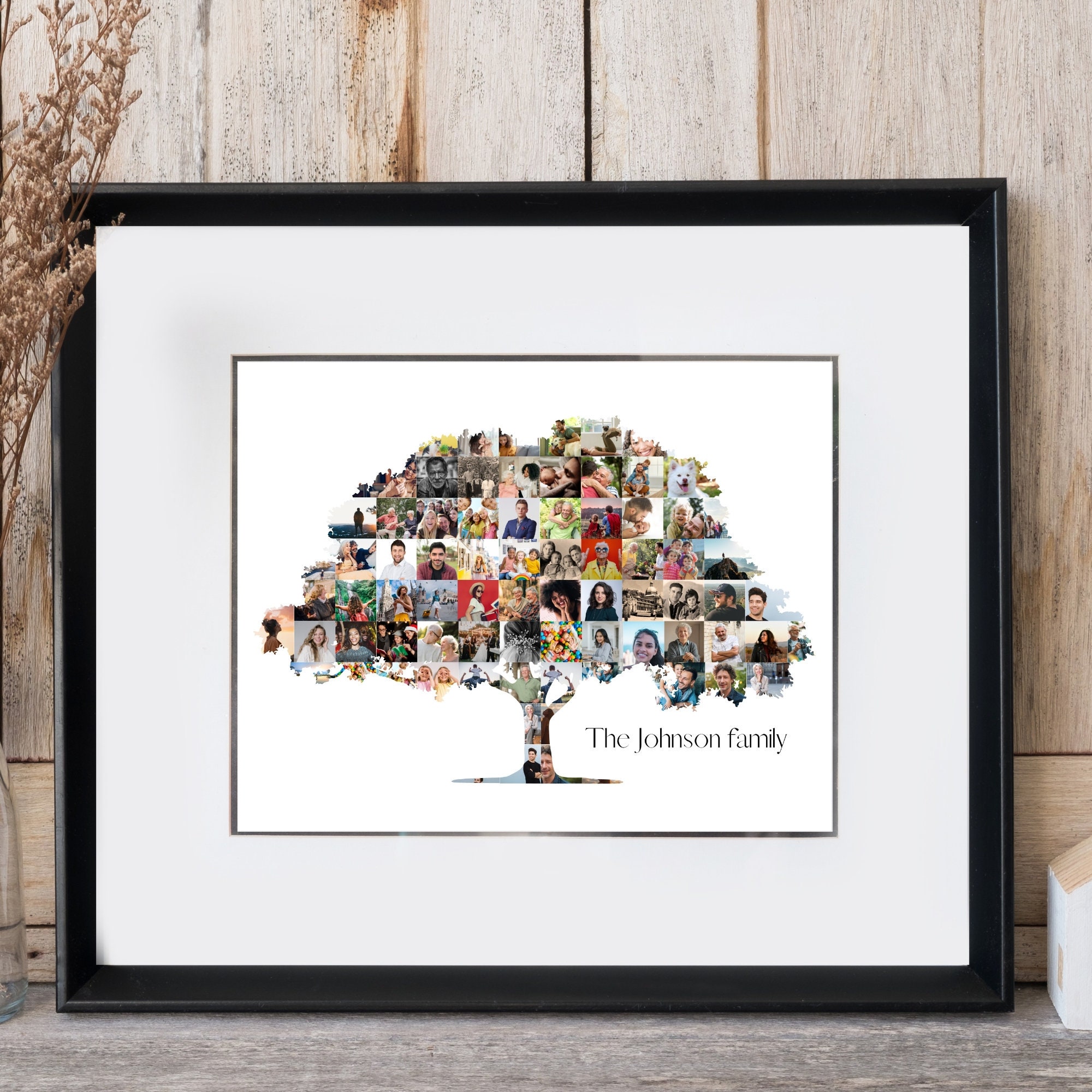 Family Tree Collage Family Tree Photo Collage Template Family - Etsy UK