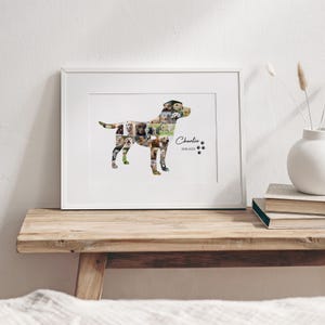 Pet Photo Collage Dog Photo Collage Template Dog Mom Gift Pet Loss ...