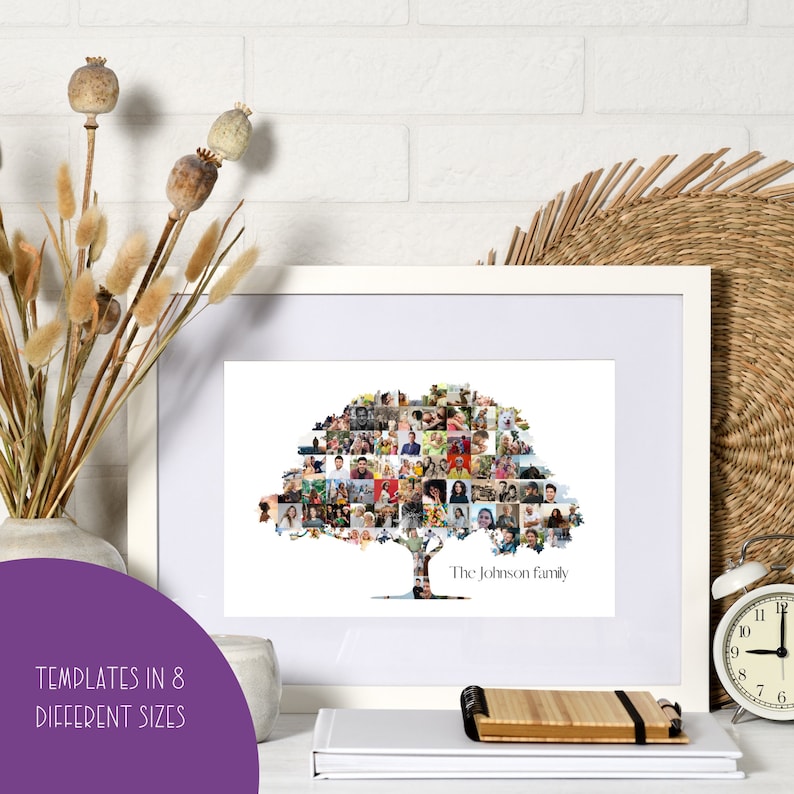 Family Tree Collage Family Tree Photo Collage Template Family Photo ...