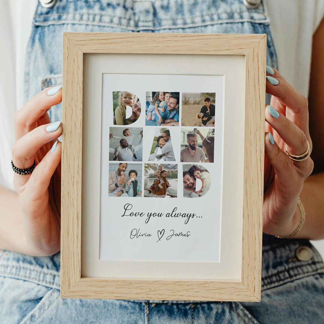 Printable Dad Photo Collage Father's Day Picture Collage Canva Template ...