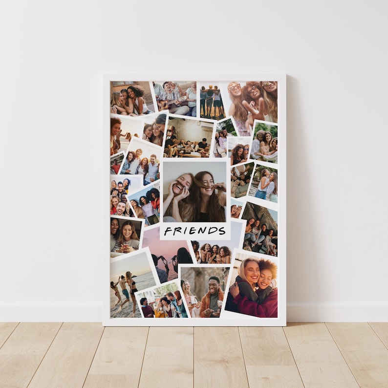 Best Friend Gift Photo Collage Canva Template Birthday Gift for Friend ...
