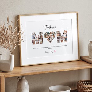 Custom Mother's Day Photo Collage Canva Template Mom Picture Collage ...