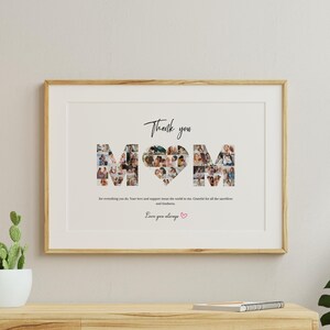 Custom Mother's Day Photo Collage Canva Template Mom Picture Collage ...