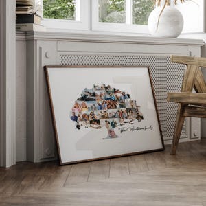 Printable Family Tree Photo Collage Canva Template Custom Family Tree ...