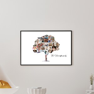 Custom Family Tree Photo Collage Canva Template Printable Family Tree ...