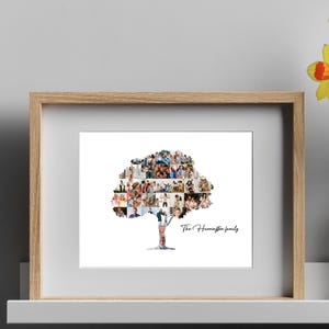 Custom Family Tree Photo Collage Canva Template Printable Family Tree ...