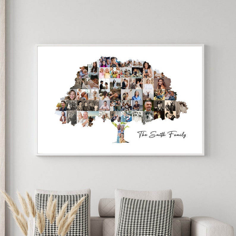 Family Tree Collage Family Tree Photo Collage Canva Template Family ...