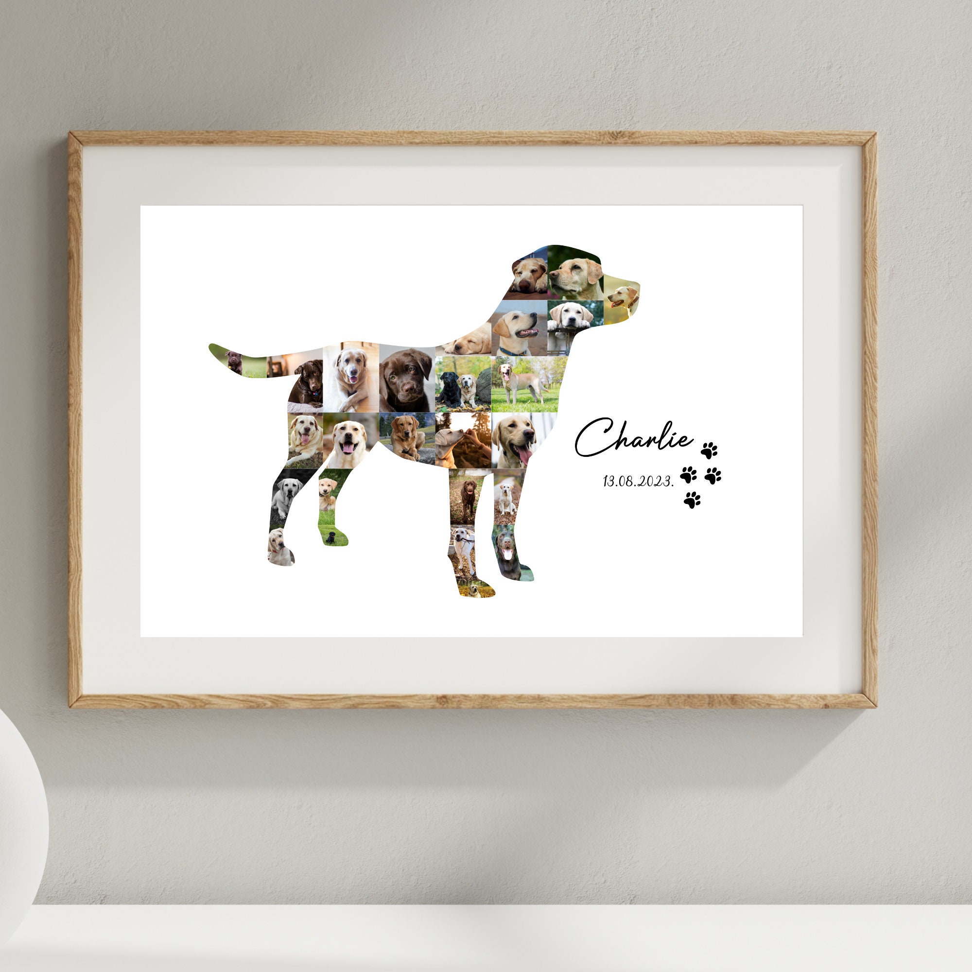 Pet Photo Collage Dog Photo Collage Template Dog Mom Gift Pet Loss ...