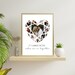 Heart Photo Collage Template Anniversary Gift for Him Personalized ...