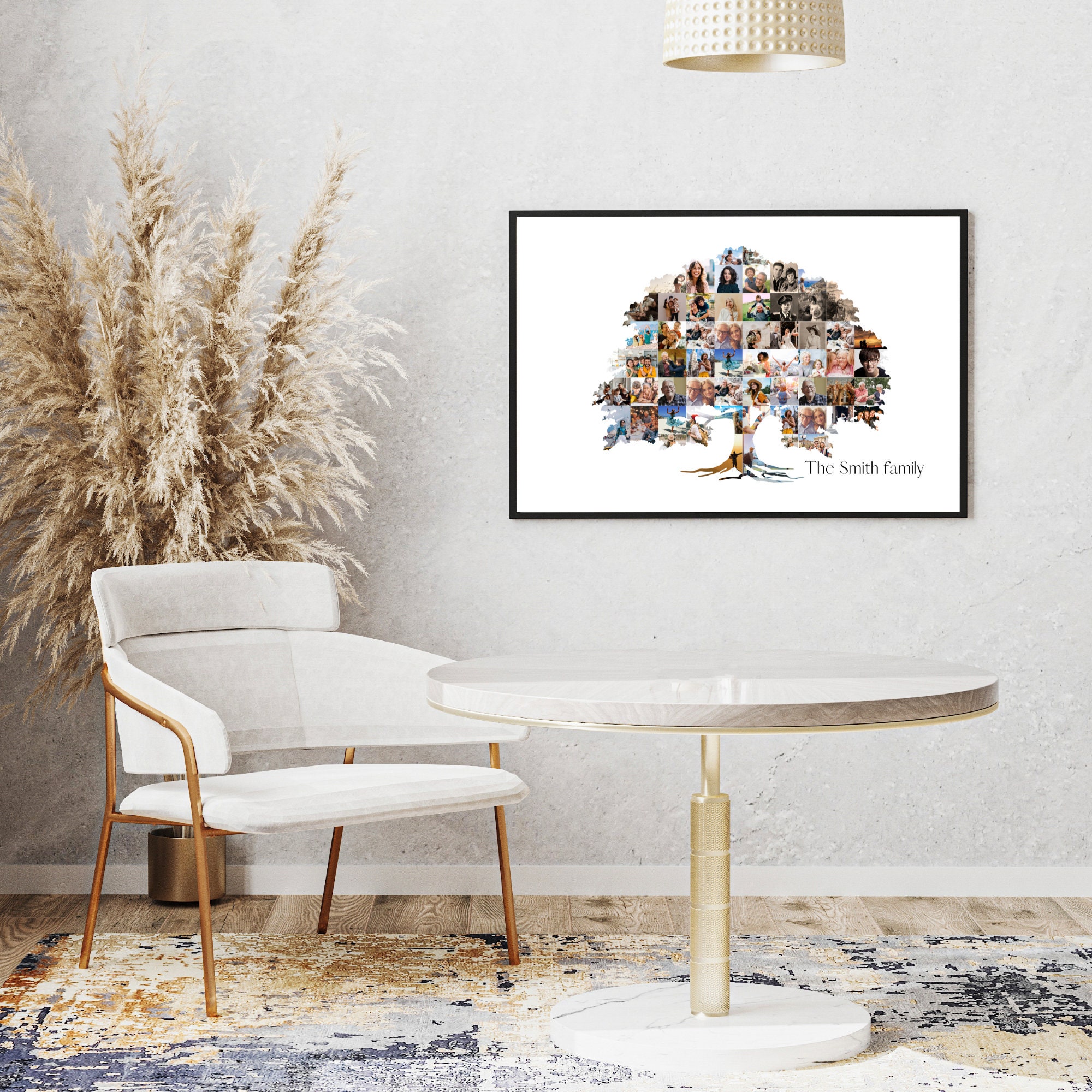 Custom Family Tree Photo Collage Template Family Reunion Tree ...
