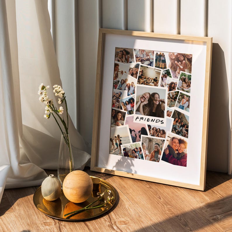 Best Friend Gift Photo Collage Canva Template Birthday Gift for Friend ...