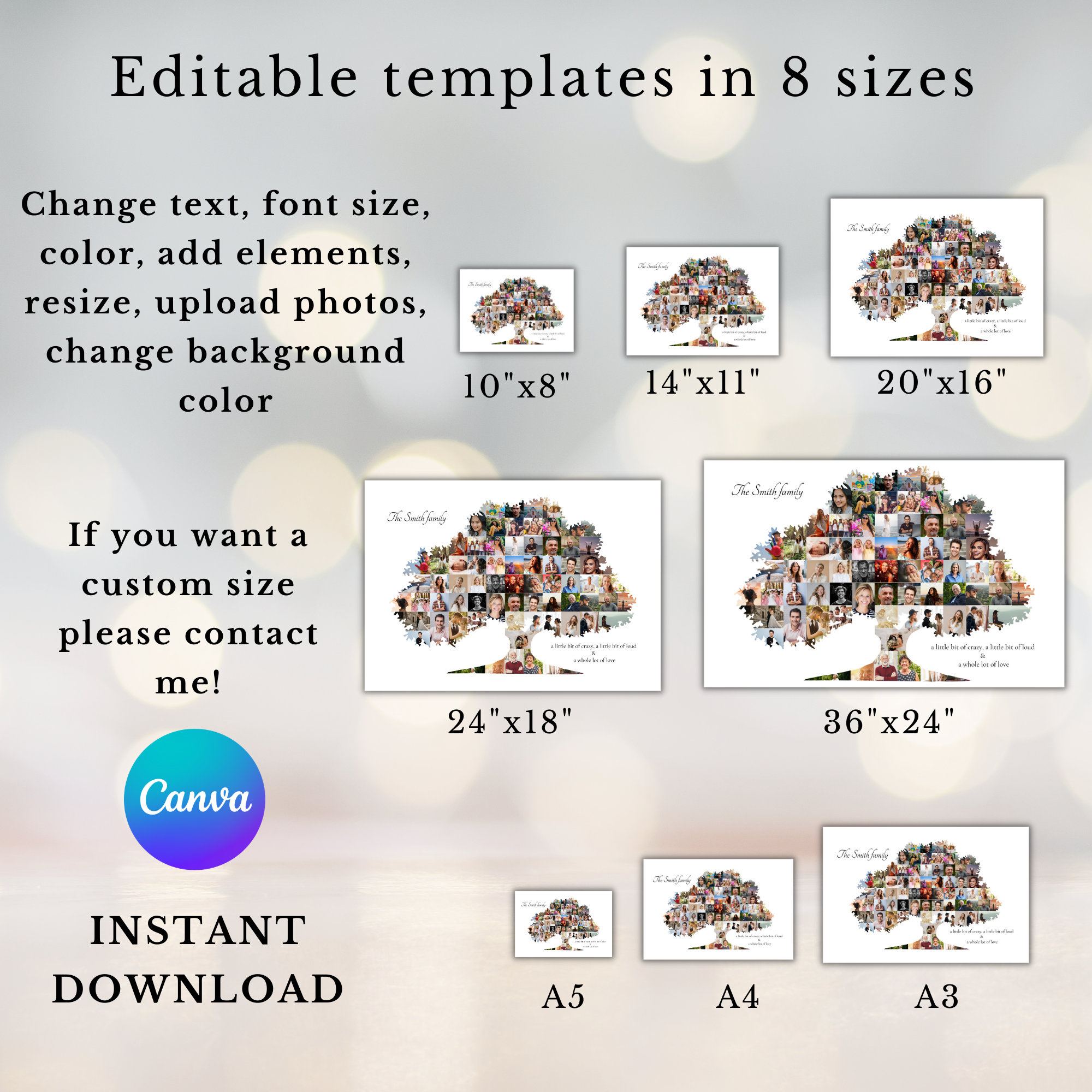 Family Tree Photo Collage Template Family Tree Photo Template Family ...